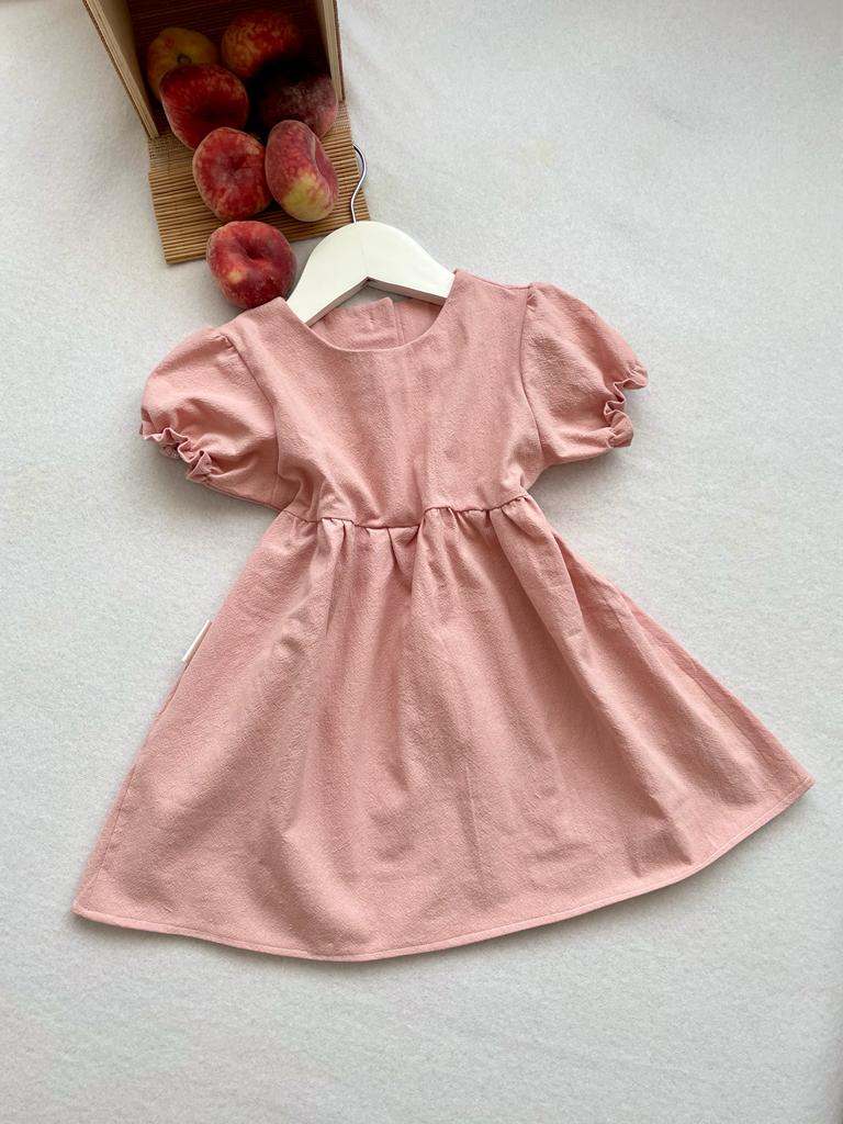 Rochiță Peach – Museline • magazin online